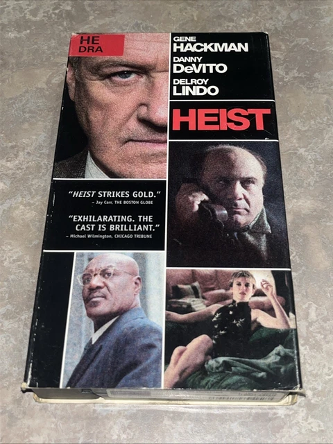 HEIST VHS 2002 Gene Hackman Danny DeVito **HOLLYWOOD VIDEO**TESTED** £2 ...