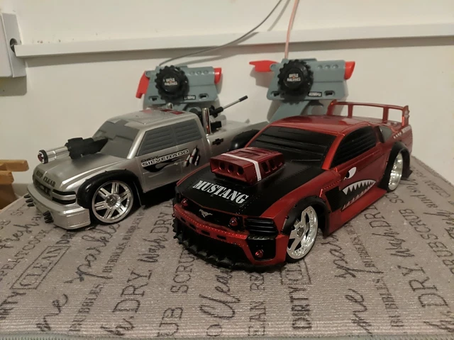 JADA BATTLE MACHINES R/C LASER COMBAT TAG. Chevy Silverado, Ford ...