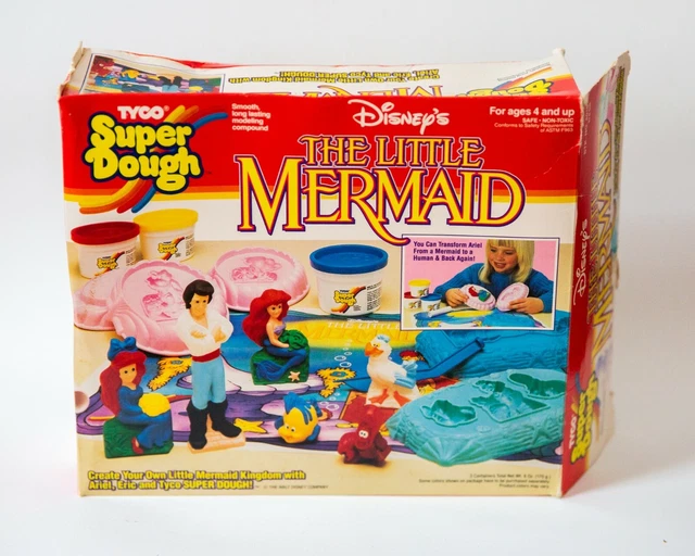 TYCO DISNEY’S THE Little Mermaid Super-Dough Playset Vintage NIB RARE £ ...
