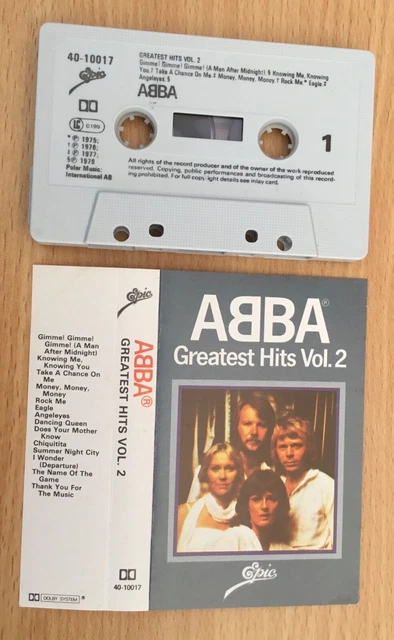 🌟ABBA🌟CASSETTE ALBUM🌟HITS VOL2🌟ANDERSSON🌟70'S🌟UK🇬🇧SELLER🌟FAST Postage🌟 £12.95 - PicClick UK