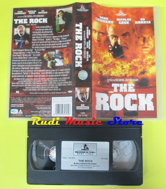 VHS FILM - The Rock - Sean Connery - Nicolas Cage - Ed Harris ...