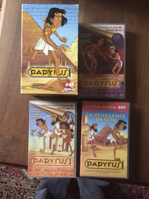 CASSETTE VIDEO VHS DESSIN ANIME PAPYRUS coffret 3 vhs lucien de gieter ...