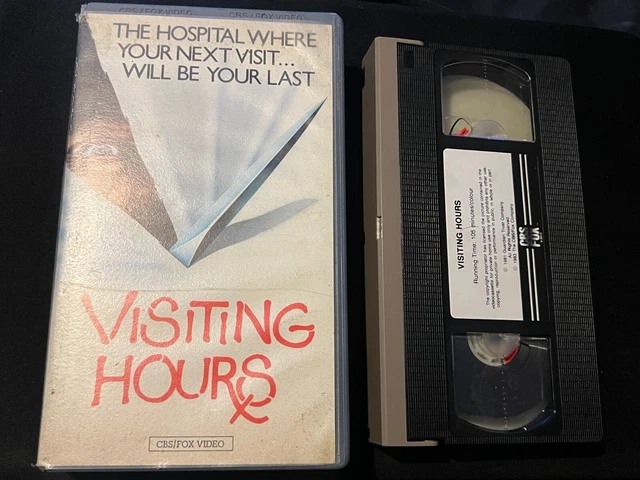 VISITING HOURS PRE Cert Horror VHS On the CBS/Fox Label £10.99 ...