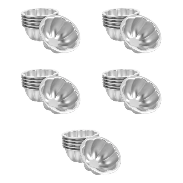 30 PCS CAKE Mold Multi-use Pudding Stencils Silicone Cupcake Pan Bread ...