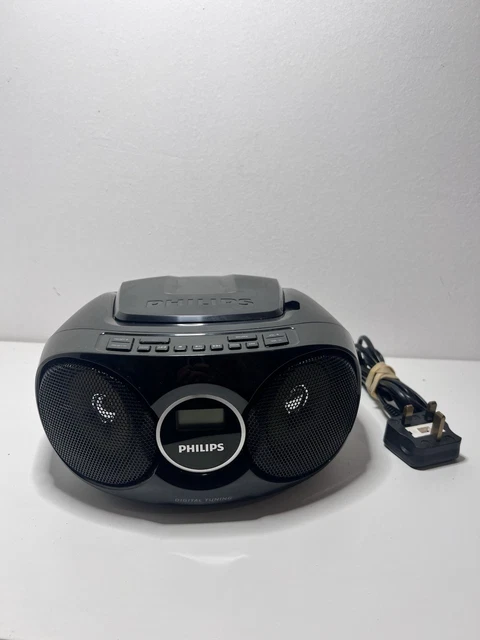 PHILIPS PORTABLE CD Player - FM Radio Digital Tuning-Aux - AZ215B/05 - Boombox £26.71 - PicClick UK