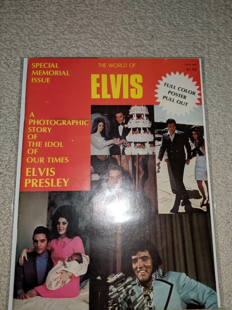 1977 THE WORLD OF ELVIS Magazine - numéro commémoratif spécial état vf ...