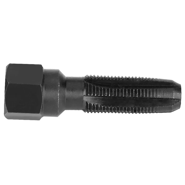 5PCS CARBON STEEL Spark Plug Re Thread Tap Tools With Inserts For 14mm ...