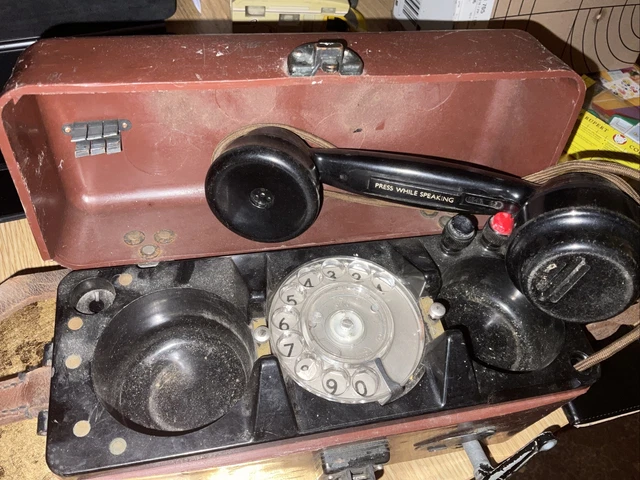 VINTAGE GPO FIELD Linesman/Engineer Tester Telephone Military Spares Or ...
