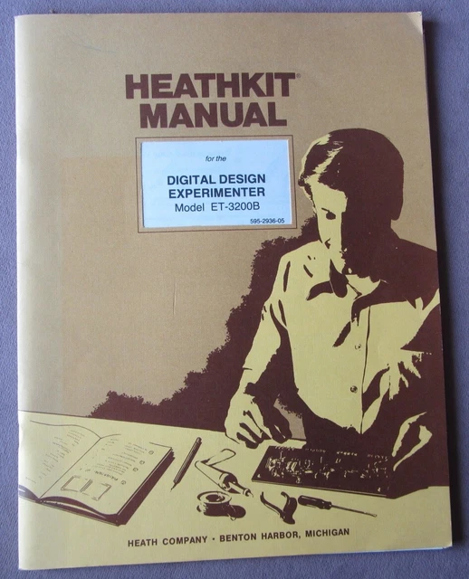 1983 HEATHKIT MANUAL Digital Design Experimenter Model ET-3200B with ...