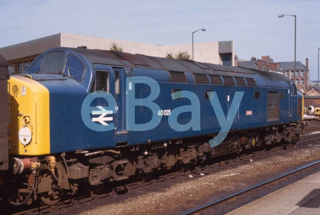 35MM RAILWAY SLIDE of Class 40 40025 @ Sheffield Copyright to Buyer £4. ...