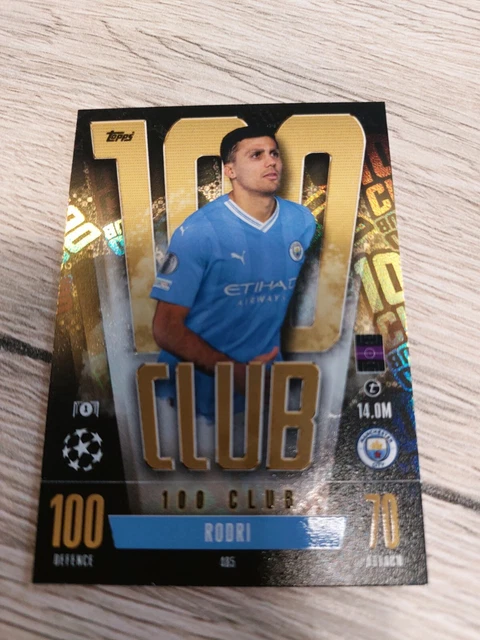 MATCH ATTAX CHAMPIONS League 2023/24 ""100 CLUB"" - edizione *RODRI * N ...