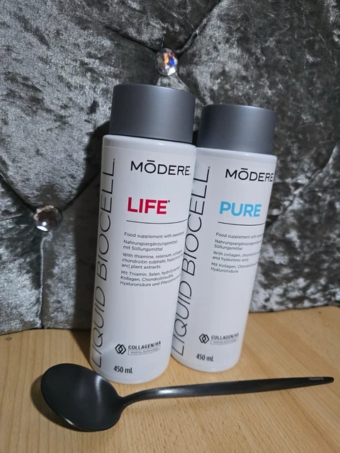 MODERE LIQUID BIOCELL Collagen Pure and Life 450ml + Free Modere Spoon ...