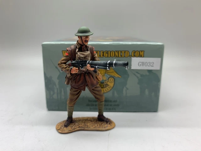 FIRST LEGION WW1 British Infantry Firing Lewis Mg Gw032 60Mm £89.99 ...