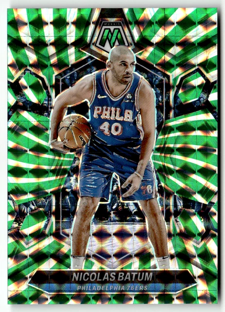 PANINI 2023-24 MOSAIC NBA No. 197 Nicolas Batum Verde Remolino FOTL ...