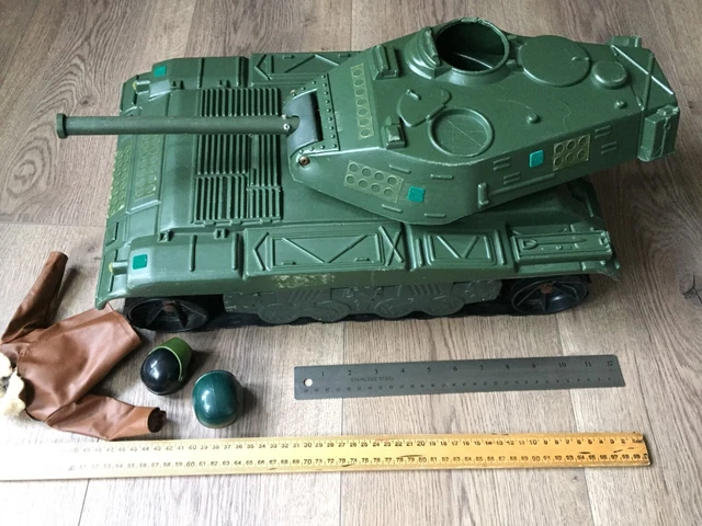 VINTAGE ACTION MAN lot TANK Palitoy Iron Knight Tank + COMMANDER JACKET ...