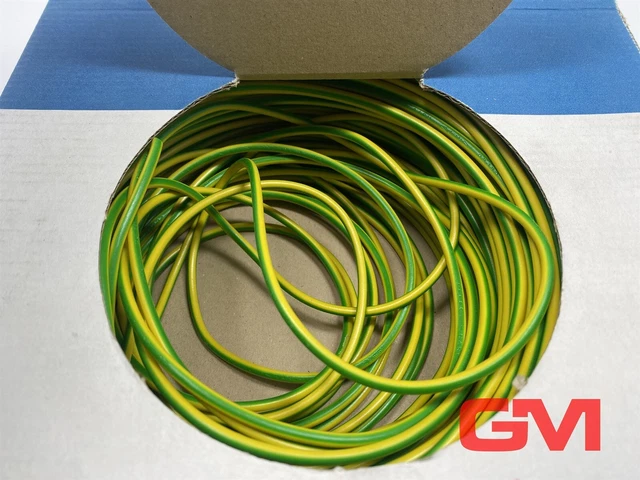 EUPEN SINGLE CORE Cable H07V-K 2, 5mm ² Green/Yellow Wire PVC Ring Length " 90 M $83.61 ...