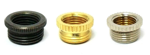LAMP HOLDER REDUCER 1/2" 12.7mm to 3/8" 10mm Bronze Nickel or Brass x4 ...