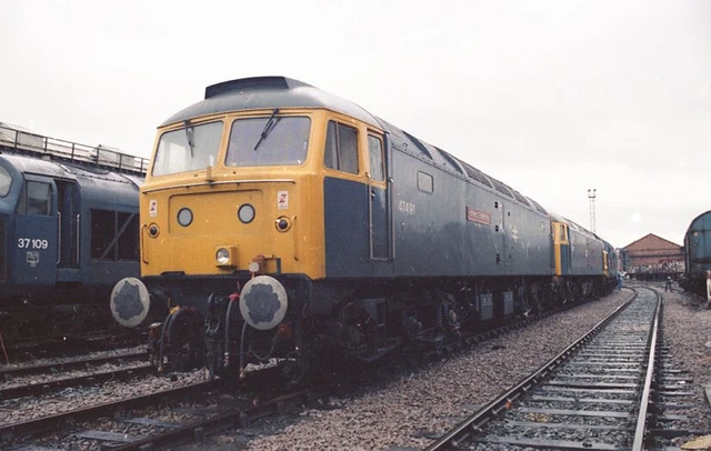 ORIGINAL 35MM COLOUR negative of 47491 BR class 47 diesel loco £1.99 ...