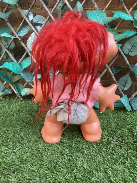 VINTAGE DAM THINGS Troll 1964 Large Red Hair Original Clothes Iggy ...