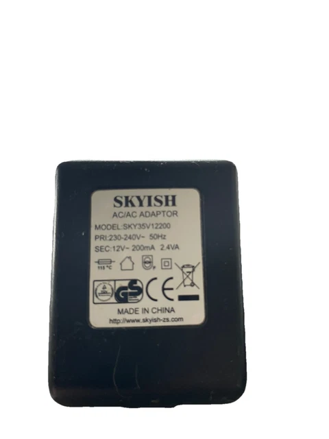 LADEGERÄTMODEL:SKYISH AC/AC ADAPTER,MODEL SKY35V12200,PRI 230-240V-50Hz ...