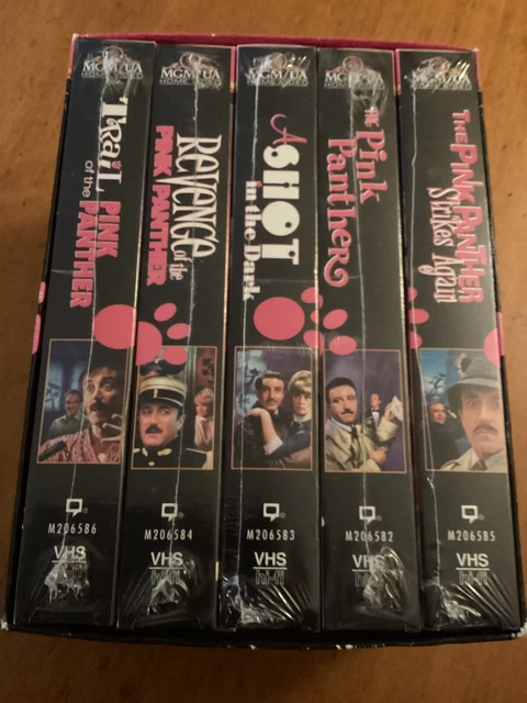 THE PINK PANTHER Movie Collection VHS Boxed Set Peter Sellers Clouseau ...