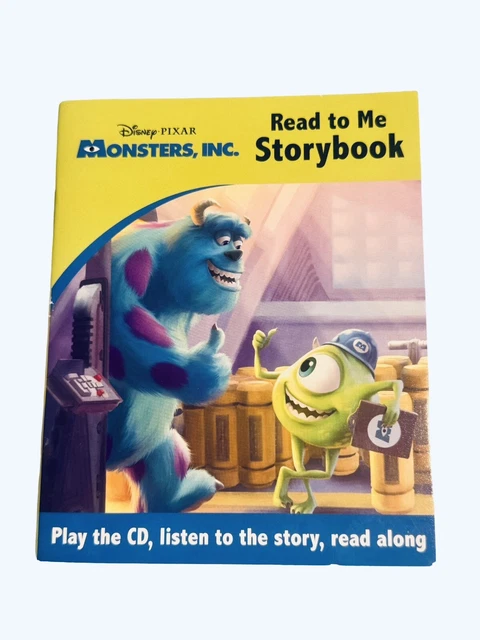 DISNEY PIXAR MONSTERS Inc ~ READ TO ME STORYBOOK & CD ~ Based On The ...