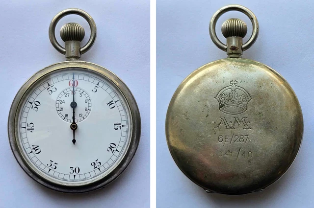 WW2 ROYAL AIR Force RAF Air Ministry 6E/287 641/40 Military Timer ...