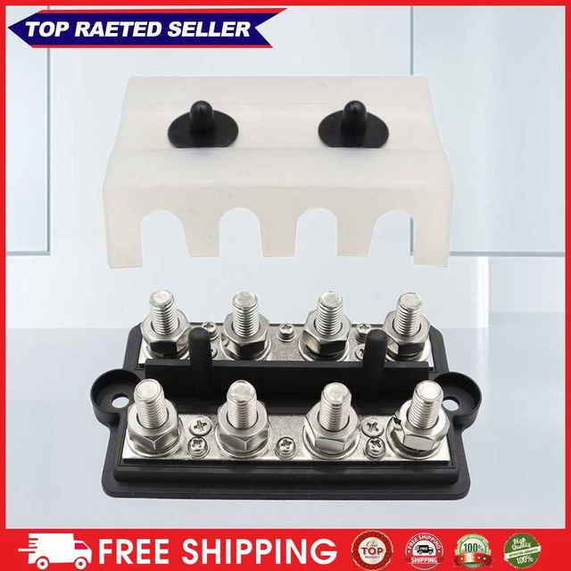 M10/M8 BUS BAR 48V 150A Busbar Power Case Dual Row for Vehicle Car Auto ...