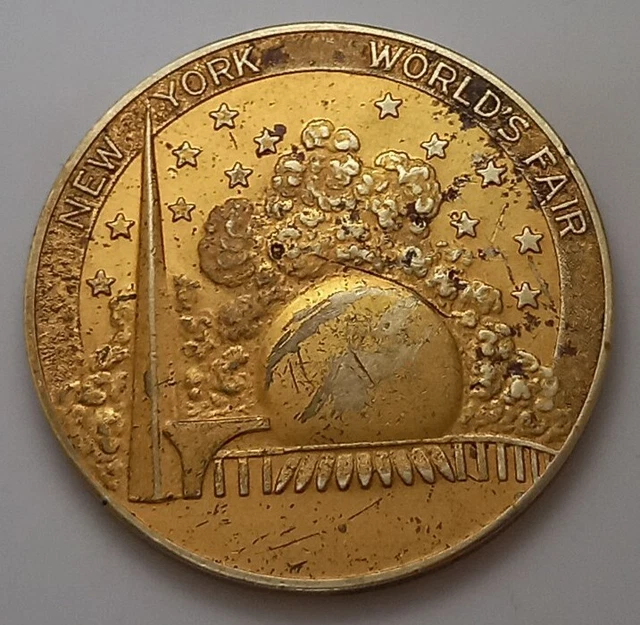 USA 1939 NEW York Worlds Fair Communications Building Pavilion Coin ...