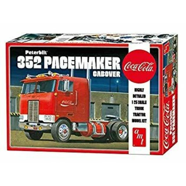 AMT 1/25 COCA-COLA Peterbilt 352 Pacemaker Cab Over Plastic Model Kit ...