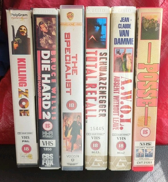UK BIG BOX ex rental vhs X6 Action Movies £37.12 - PicClick UK
