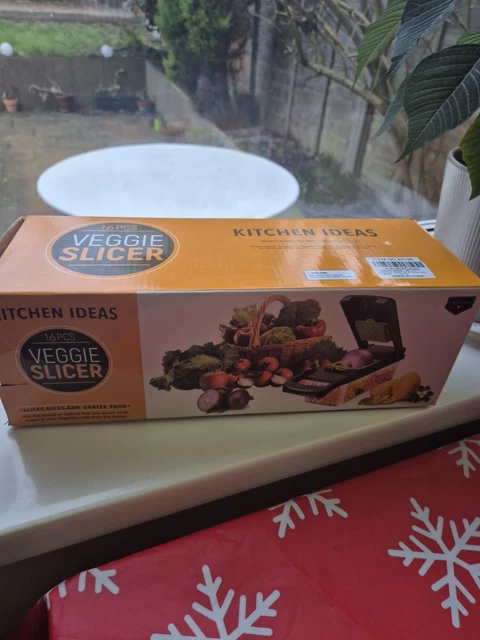 KITCHEN IDEAS 16PCS Veggie Slicer Chopper Dicer Grater Set Mandoline ...