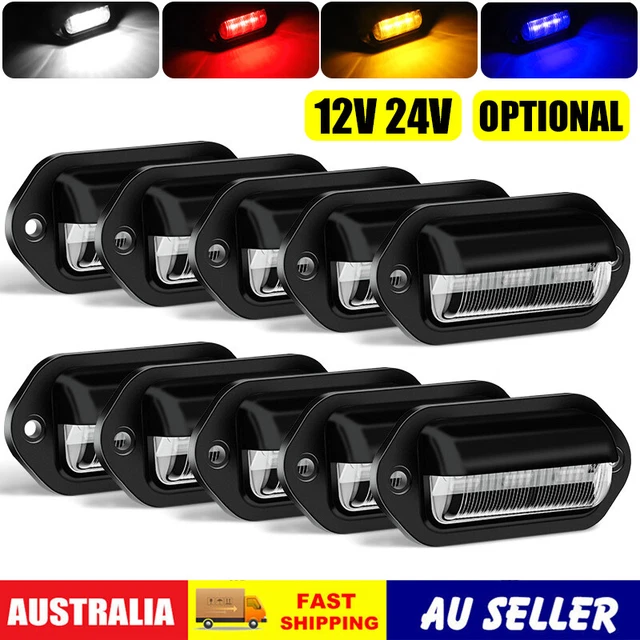 LED LICENSE NUMBER Plate Light Lamp Amber Red White for Truck Trailer ...