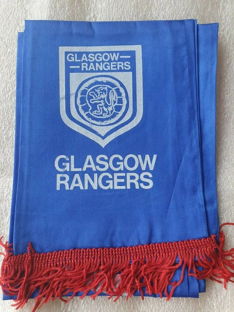 GLASGOW RANGERS 1970S Original Satin/Silk Type Football Scarf We Are ...