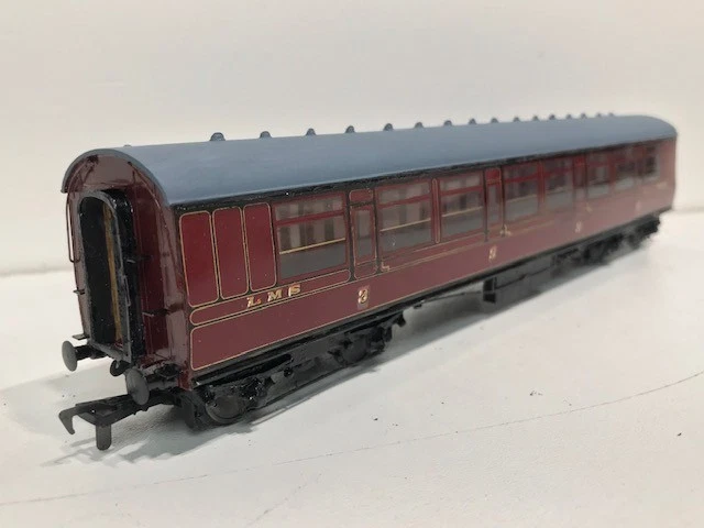 PC MODELS KIT Built 4MM OO EX LNWR LMS Composite 3RD Class Coach 2988 ...