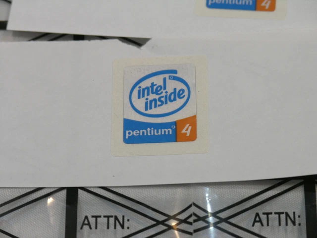 INTEL INSIDE LOGO Sticker Case Badge Decal Pentium 4 NEW! £8.99 ...