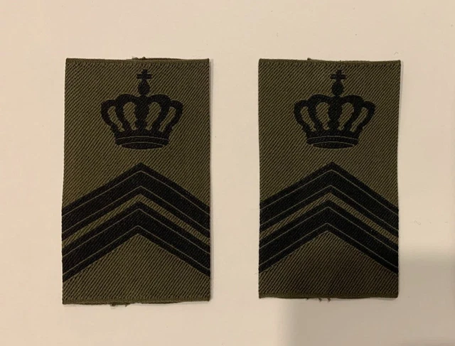ROYAL NETHERLANDS ARMY Sergeant Major OR-8 combat uniform slip on rank Patch £4.44 - PicClick UK