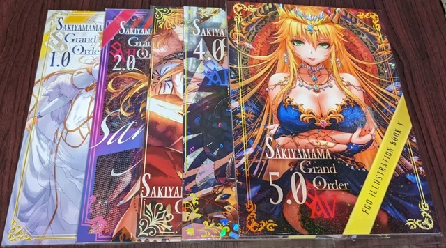 LIVRE D'ART DOUJINSHI Fate FGO SAKIYAMAMA GRAND ORDRE 1.0 - 5.0 Sakiyama Bakufu EUR 199,56 ...