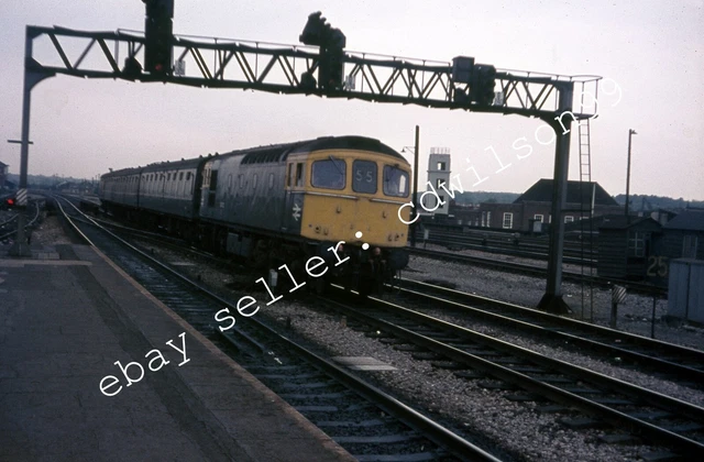 35MM BRITISH RAILWAY Slide - BR Diesel Class 33012 at Reading 1976 ...