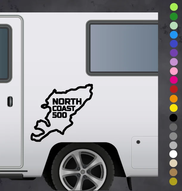 NORTH COAST 500 Vinyl Sticker NC 500 Decal NC500 Route Travel Road Trip ...