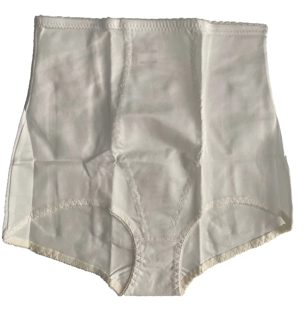 VINTAGE SLIM JIM White Panty Girdle Large 40" - 43" Hips Firm Control ...