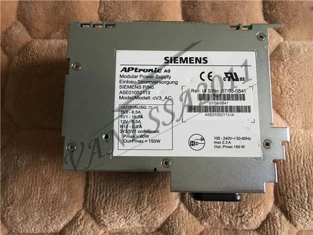 SIEMENS MODULAR POWER Supply A5E01052113 CV3_AC Simatic PC 627 677 ...