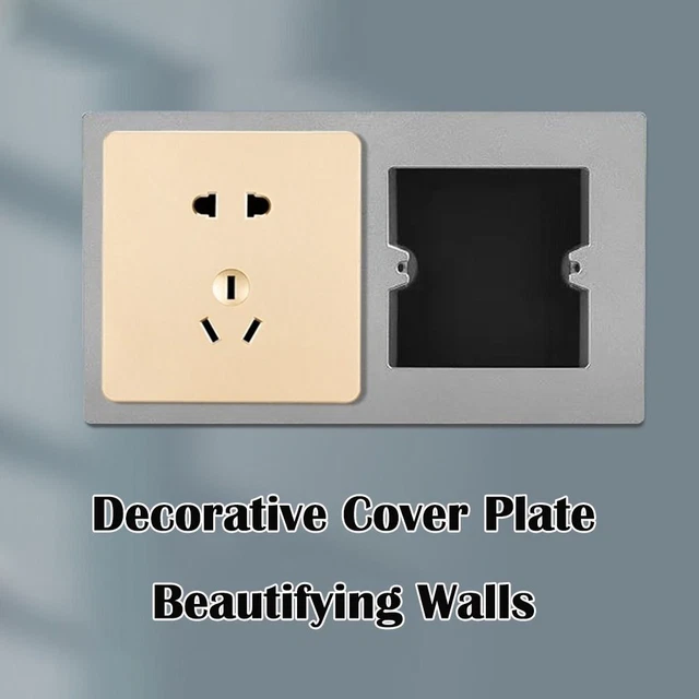 PLASTIC SWITCH SOCKET Panel Universal Switch Socket Frame Electrical ...