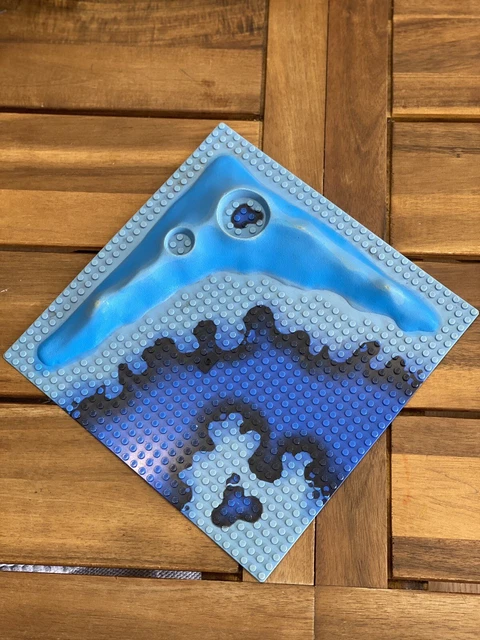 LEGO BASE PLATE Part 6024 Aquazone Underwater Blue Ocean Sea Canyon ...