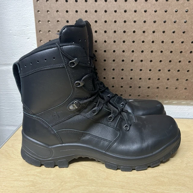 HAIX TACTICAL BOOTS Airpower Mens Size 14W Black Leather Fire Crosstech ...