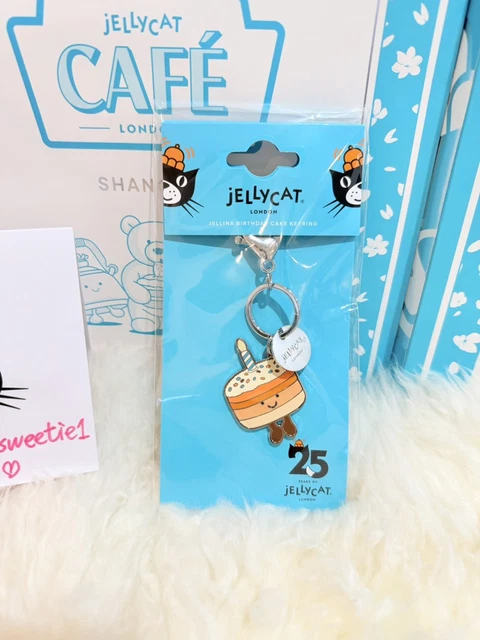 JELLYCAT 25TH ANNIVERSARY Jellina Birthday Cake Keyring, Brand N & 100% ...