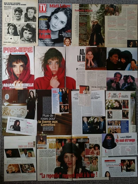 ISABELLE ADJANI - Coupures De Presse Clipping Lot 1 EUR 5,00 - PicClick FR