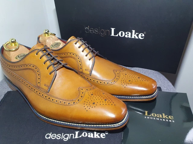 SCARPE ELEGANTI FORMALI Loake Design ""Callaghan"" marroni a punta d ...