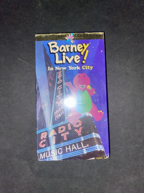 BARNEY LIVE IN New York City VHS Tape 1994 Sing Along Songs Classic ...