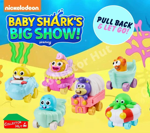 BABY SHARK PULL-BACK Sea Vehicle Toys Gneuine Nickelodeon Collection £3 ...